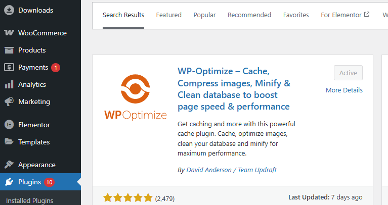 Guía práctica del plugin WP-Optimize: mejora general del rendimiento de WordPress